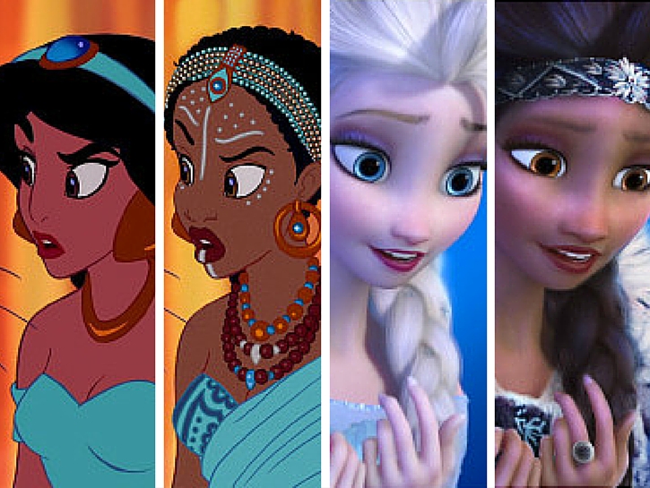 18 Disney Princesses Reimagined As A Different Race | Stone Marshall-Author