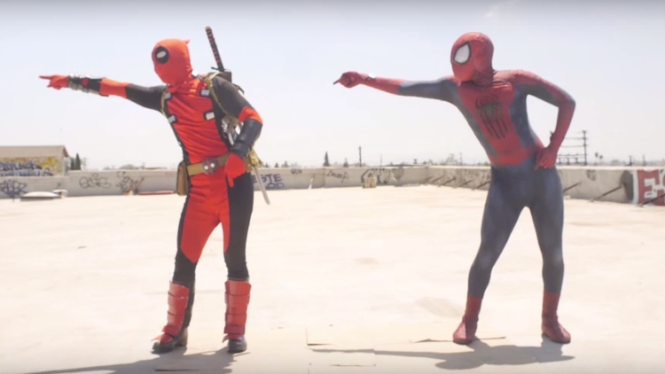 It’s Spider-Man Vs. Deadpool in Amusing Dance Battle | Stone Marshall ...